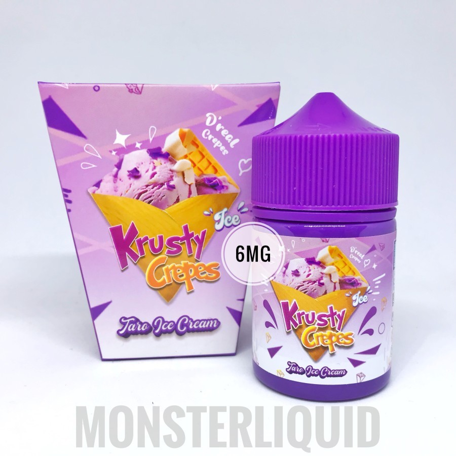 Jual KRUSTY CREPES V6 TARO ICE CREAM BY JAVA JUICE 3MG 6MG 9MG 60ML ...