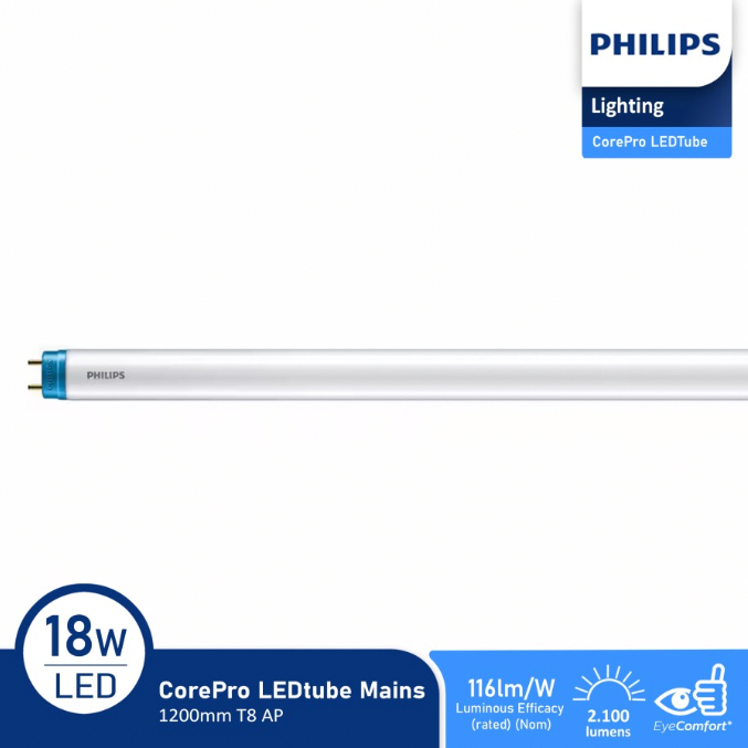 Jual Philips TL LED T8 CorePro 18w 2100lm 120cm | Shopee Indonesia