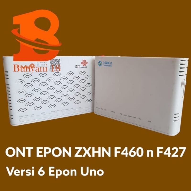 Jual ONT EPON ONU ZTE ZXHN F460 DAN F427 ACCESS POINT WIRELESS WIFI VERSI 6 | Shopee Indonesia