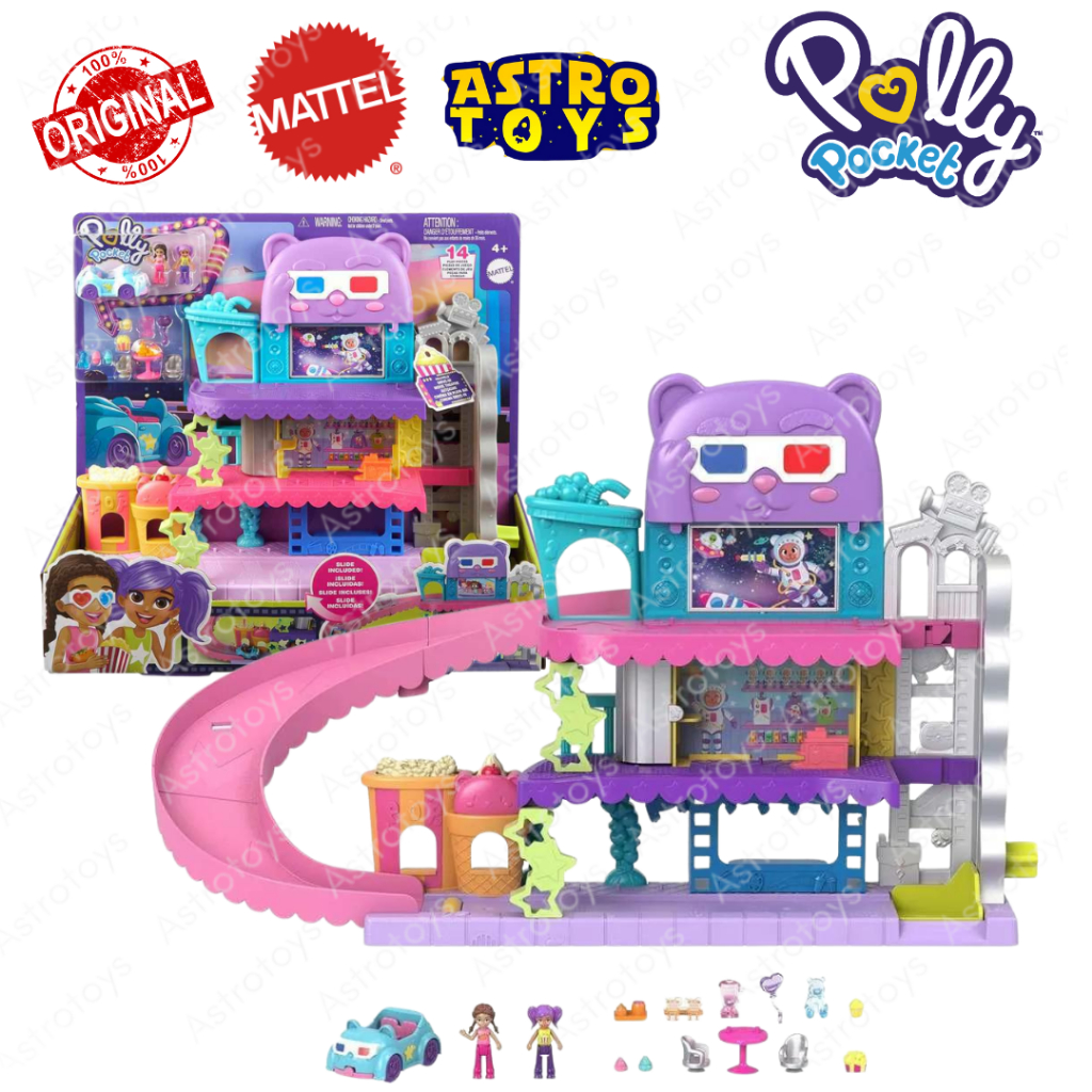 Jual Polly Pocket Original Mattel Drive in Theater Playset - Mainan ...
