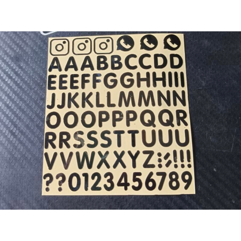 Jual Sticker Huruf Abjad ABCDE stiker cutting | Shopee Indonesia