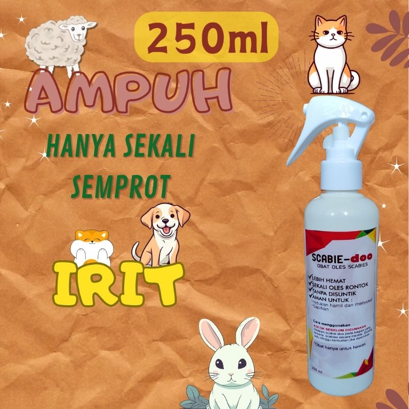 Jual Anti kutu semprot spray scabies gudik kelinci kucing hewan ampuh ...