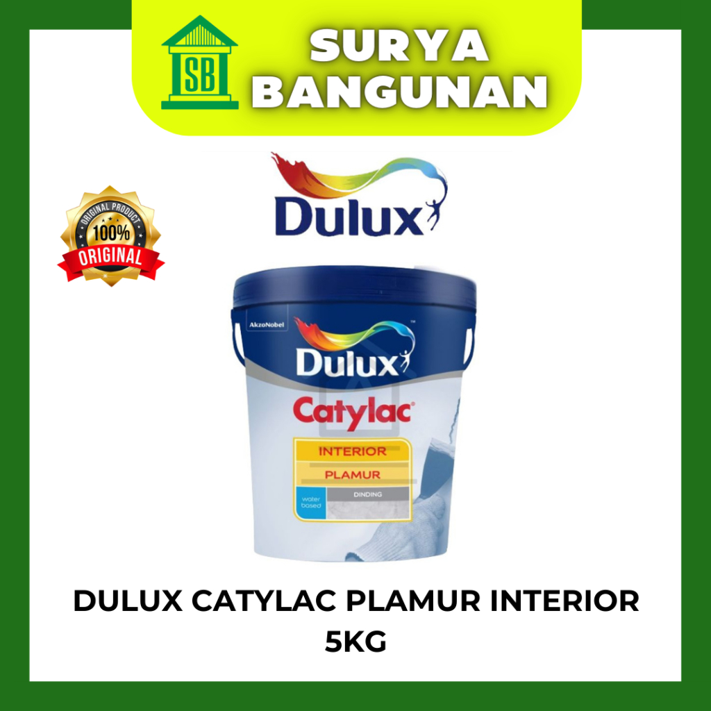 Jual PLAMIR /PlamurTE CATYLAC 5KG/DULUX CATYLAC PLAMUR INTERIOR 5KG ...