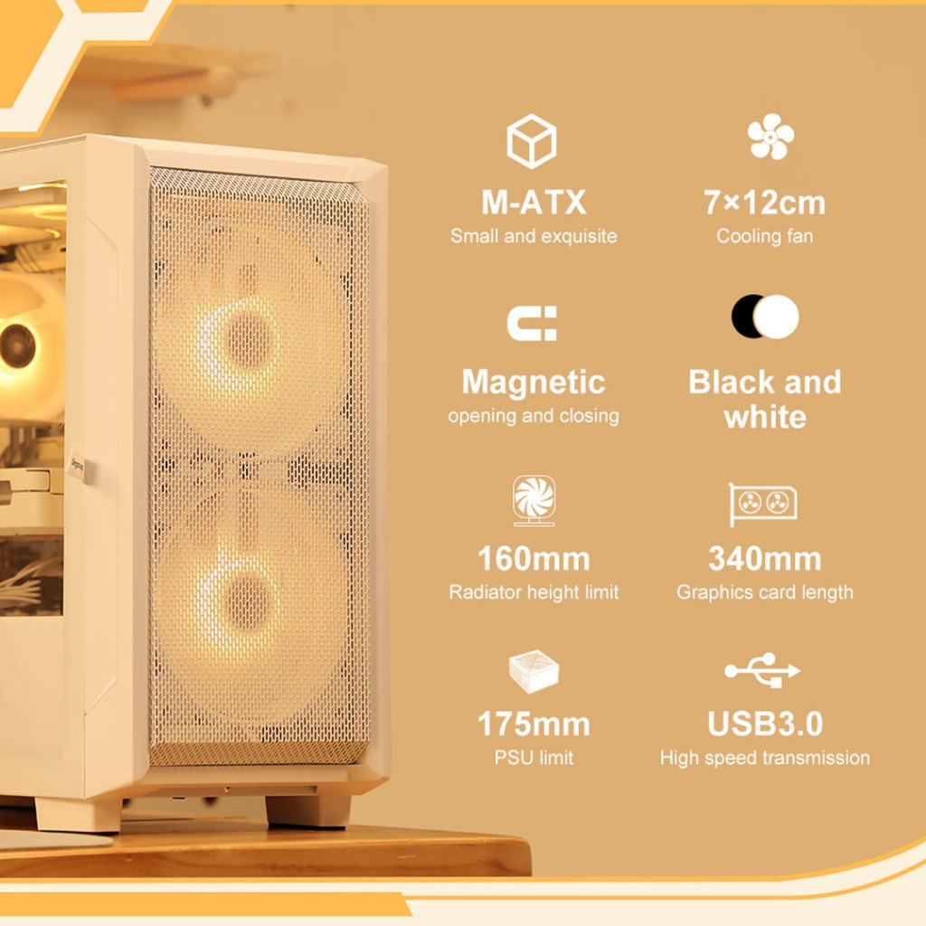 Jual SEGOTEP GREMLIN 1 Black n White (M-ATX Premium PC Case) | Shopee ...