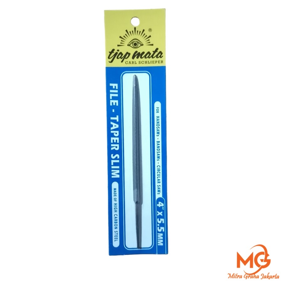Jual Kikir Gergaji Segitiga Cap Mata Tjap Mata 4 Inch Slim Taper Slim ...