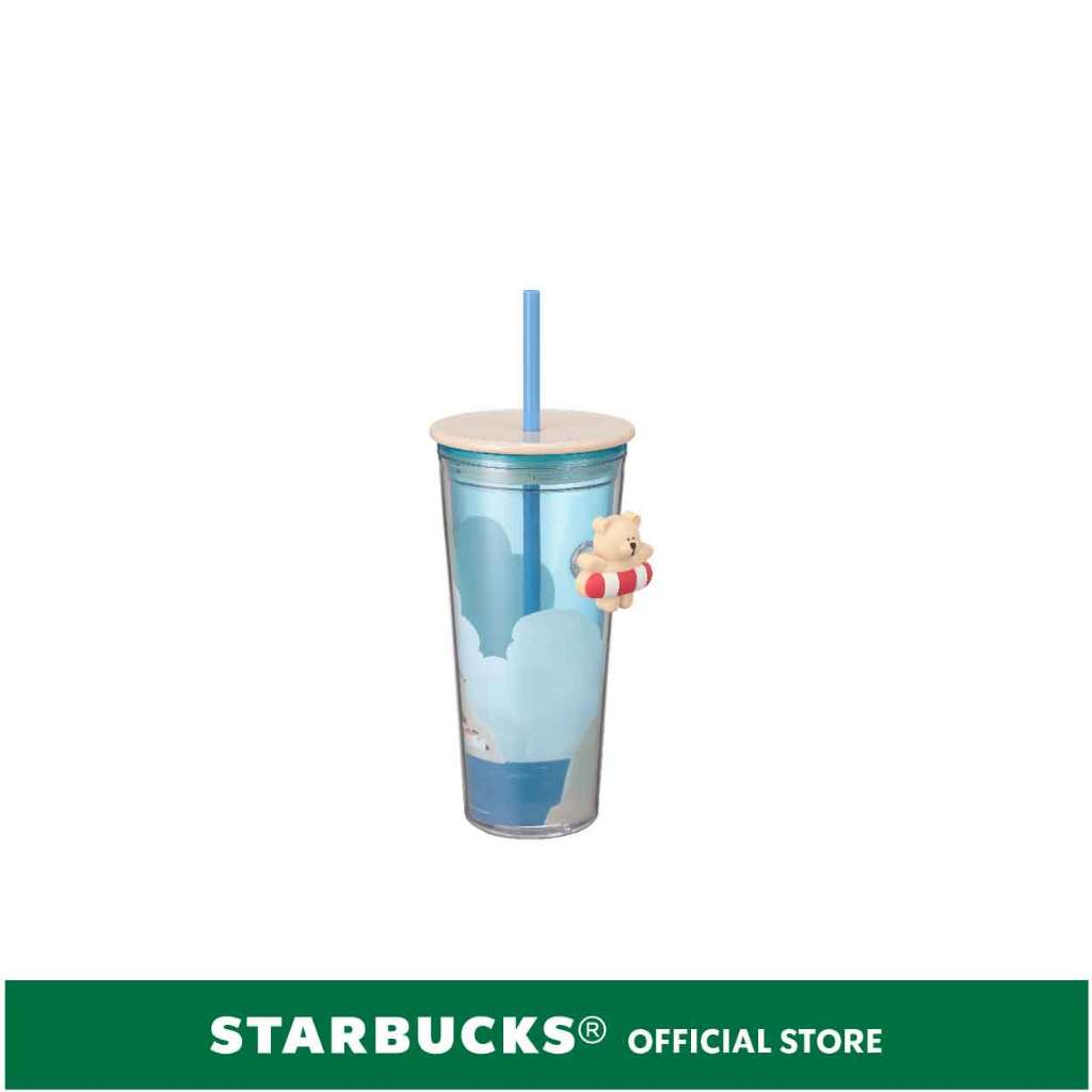 Jual Starbucks Cold Cup PL 16Oz SUMM1 FY24 Bearista Seaside S11151912 ...