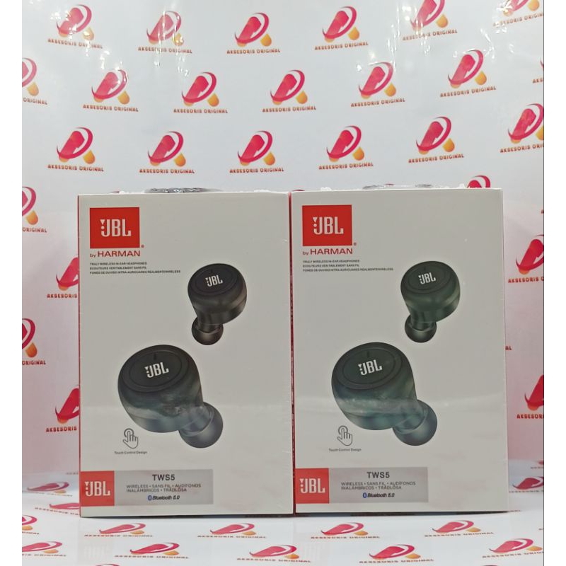 Jual Headset Bluetooth JBL TWS 5 Earphone Super Bass 5.0 | Shopee Indonesia
