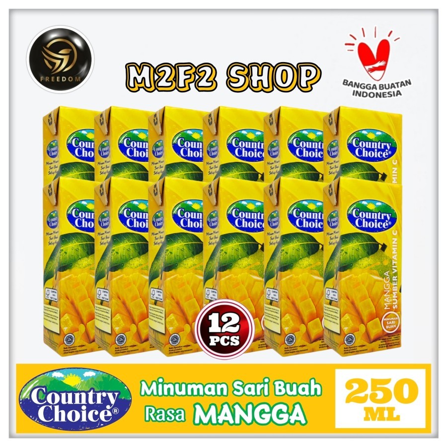 Jual Juice Country Choice Mango | Jus Mangga - 250 ml (Kemasan 12 Pcs ...