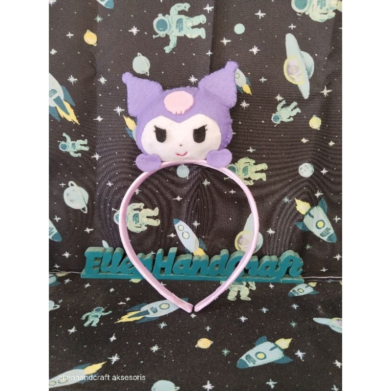 Jual kerajinan Flanel Bando KUROMI by ellenhandcraft aksesoris | Shopee ...