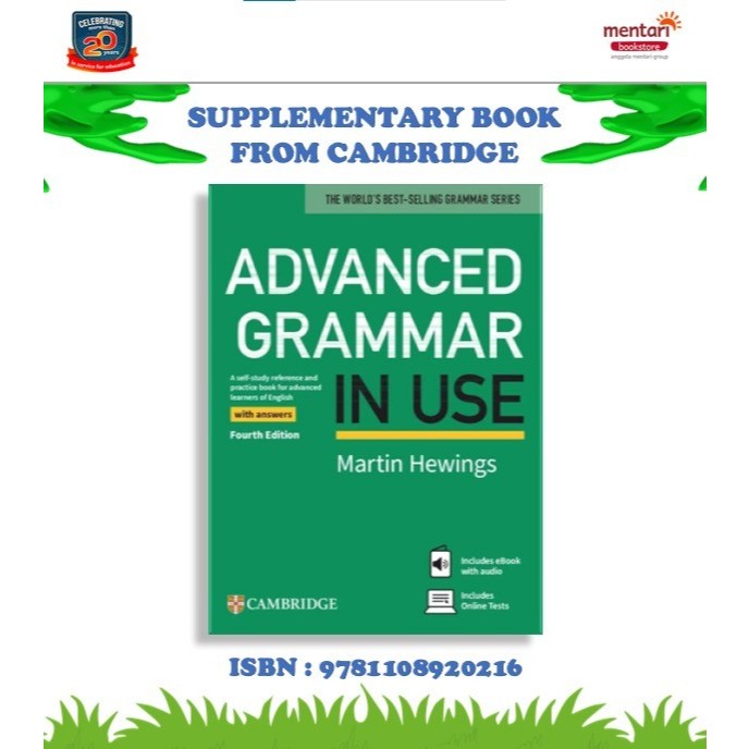 Jual Advanced Grammar In Use with Answer & Interactive eBook (4 Edition) | Buku Latihan Grammar ...