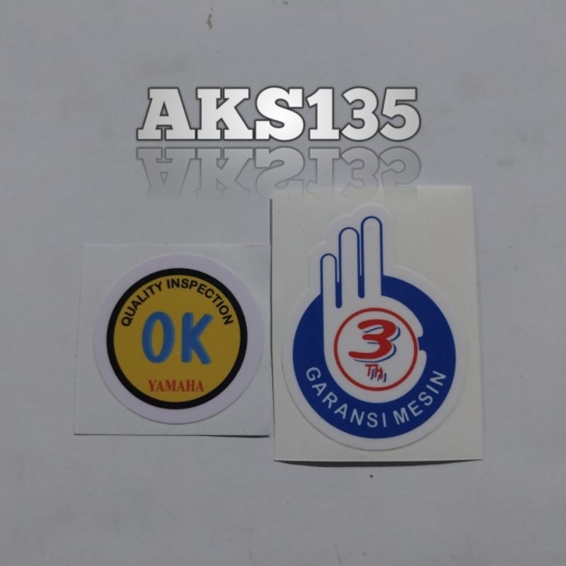 Jual Stiker Ok dan sticker garansi All Yamaha | Shopee Indonesia