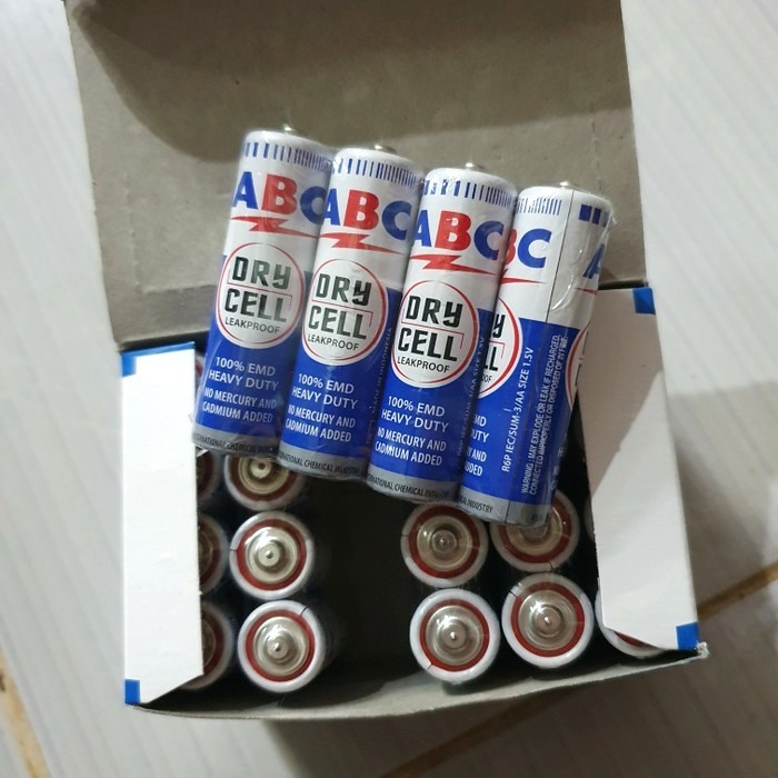 Jual Batre ABC biru AA isi 24 pcs/ baterai / battery / batu abc a2 ORI | Shopee Indonesia