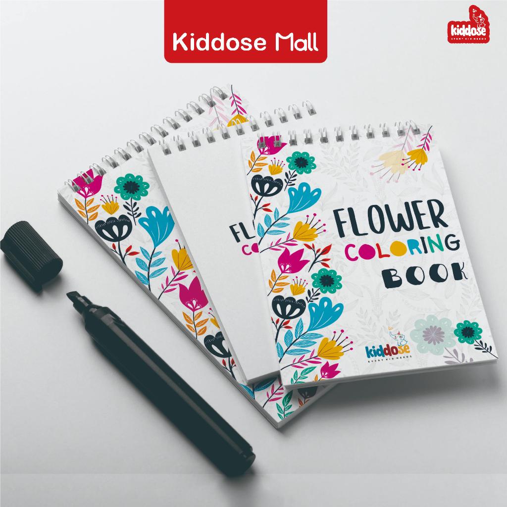 Jual BUKU MEWARNAI COLORING ACTIVITY FLOWER BUNGA BOOK GAMBAR SKETSA ...