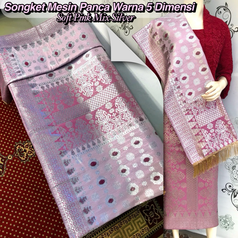 Jual SONGKET TENUN MESIN PANCAWARNA 5 DIMENSI 2024!! | Shopee Indonesia