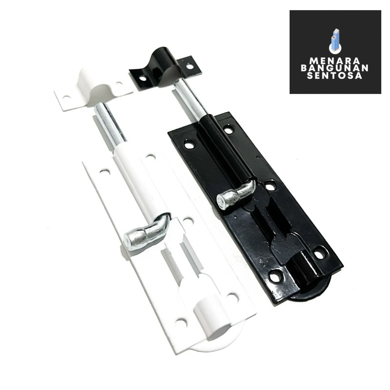 Jual Grendel Hitam / Putih 4 Inch Double Plat - Gerendel Selot Pintu ...