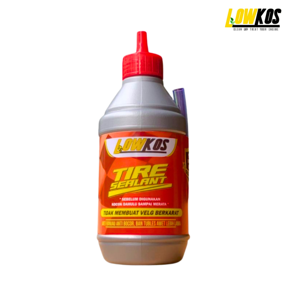 Jual LOWKOS Cairan Ban Tubles Tubeless Motor TIRE SEALANT 350ml ...