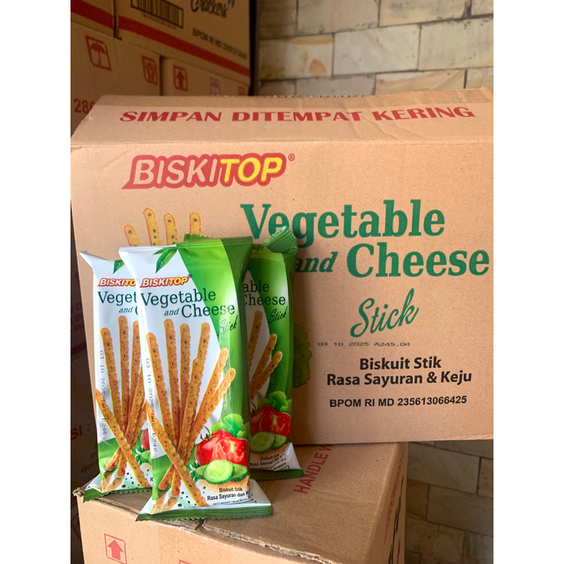 Jual biskitop vegetable and cheese stik 50gr / denex vegetable chese 50 ...