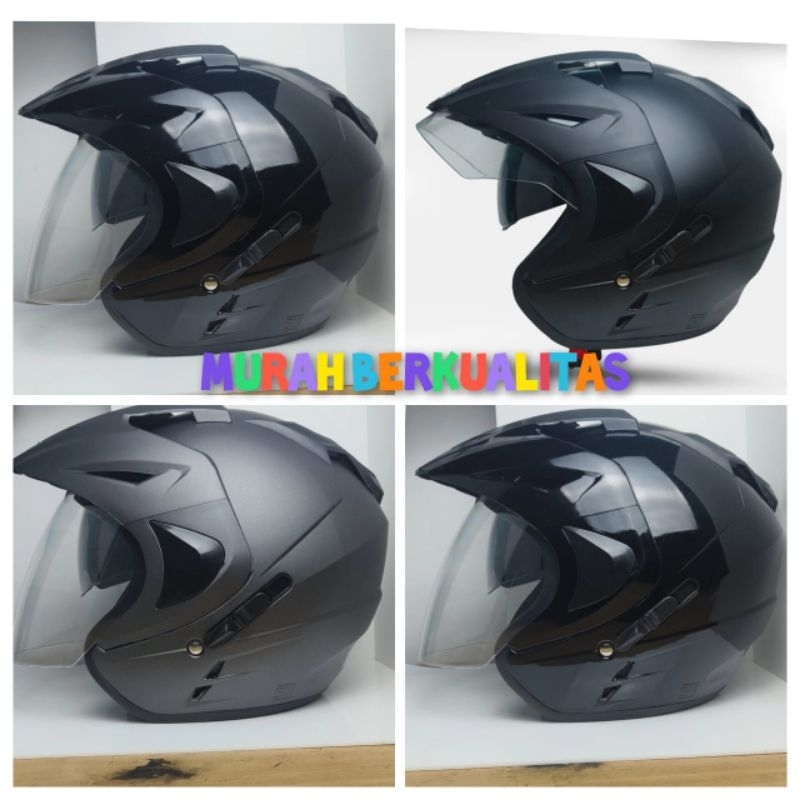 Jual helm pria laki double visor ( kaca double) | Shopee Indonesia
