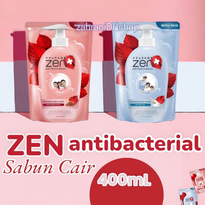 Jual ZEN Antibacterial Sabun Cair 400ml | Shopee Indonesia