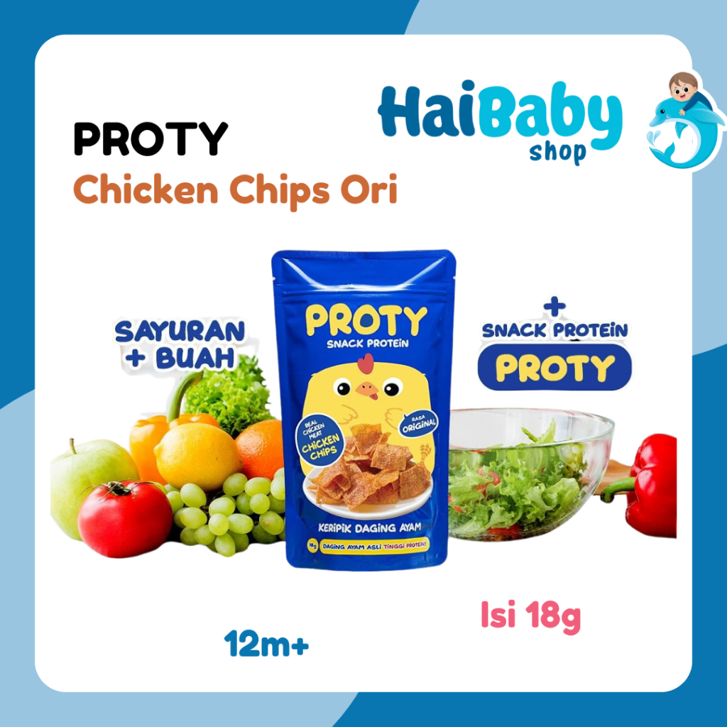 Jual PROTY Chicken Chips Original - Keripik Daging Ayam Krispi - Snack ...