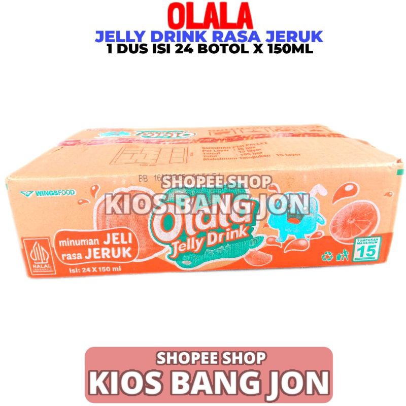 Jual Olala Jelly Drink Rasa Jeruk 1 Dus Isi 24 Botol 150ML | Shopee Indonesia