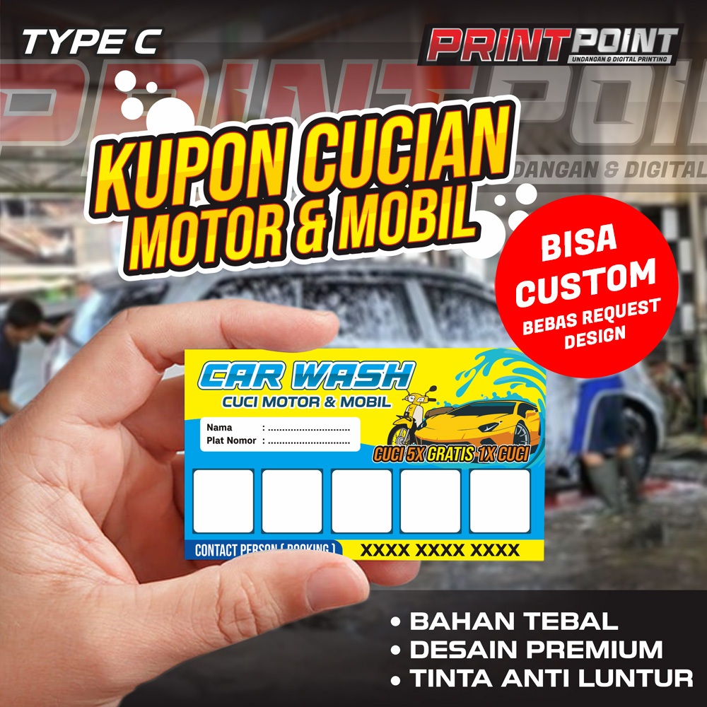 Jual KUPON CAR WASH, PENCUCIAN MOBIL CUCI MOTOR DLL | Shopee Indonesia