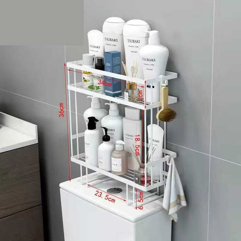 Jual KNH RAK TOILET 2 SUSUN RAK CLOSET WC / RAK KAMAR MANDI TEMPEL ...