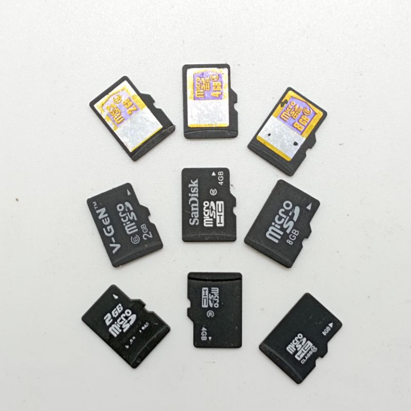 Jual Memory Micro SD 2GB/4GB/8GB Merek Sandisk - V-Gen - Micro Original ...