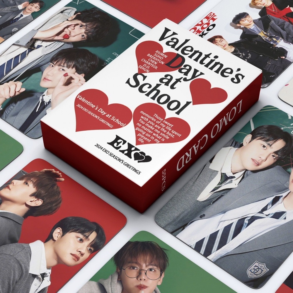 Jual [kstuffind] EXO VALENTINE'D DAY AT SHCOOL SG24 PHOTOCARD LOMO CARD ...