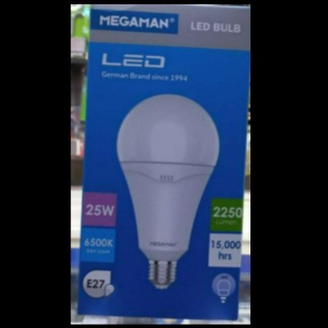 Jual Lampu LED 25W Daylight MEGAMAN 25 Watt 6500K Bohlam Putih Bergaransi | Shopee Indonesia