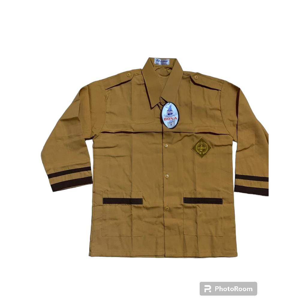 Jual SERAGAM SEKOLAH - Baju Pramuka Siaga Panjang SD Coklat Susu dan ...