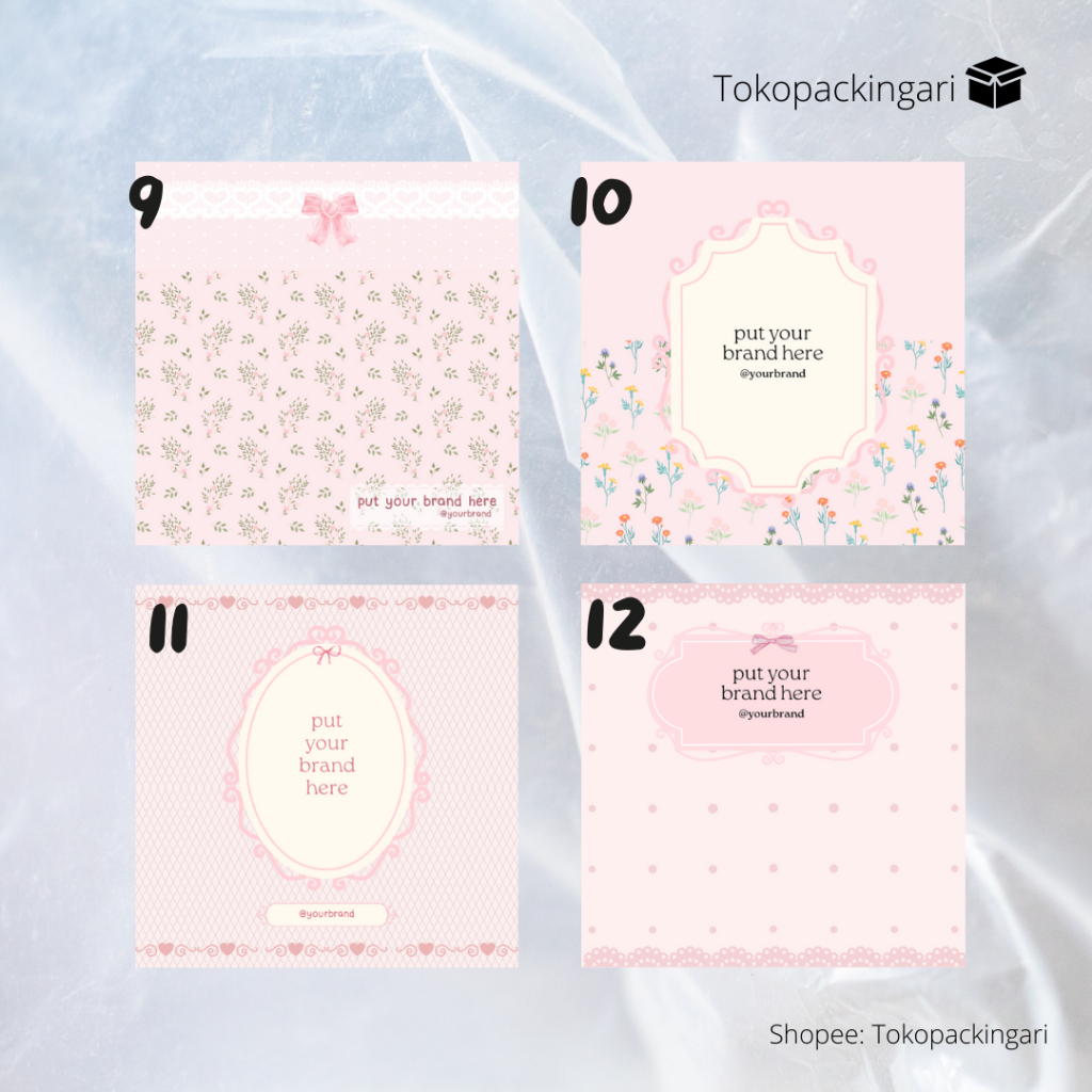 Jual Alas Packing | Coquette Series | FREE PLASTIK | Paper Aksesoris ...