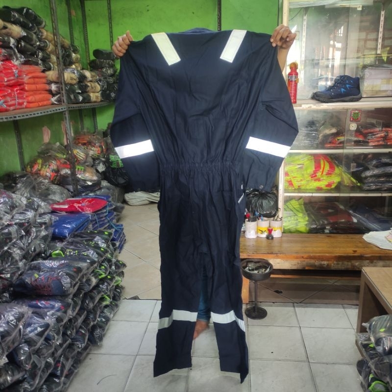 Jual Wearpack Coverall Nomex IIIA Lokal Navy blue Flame Resistance ...