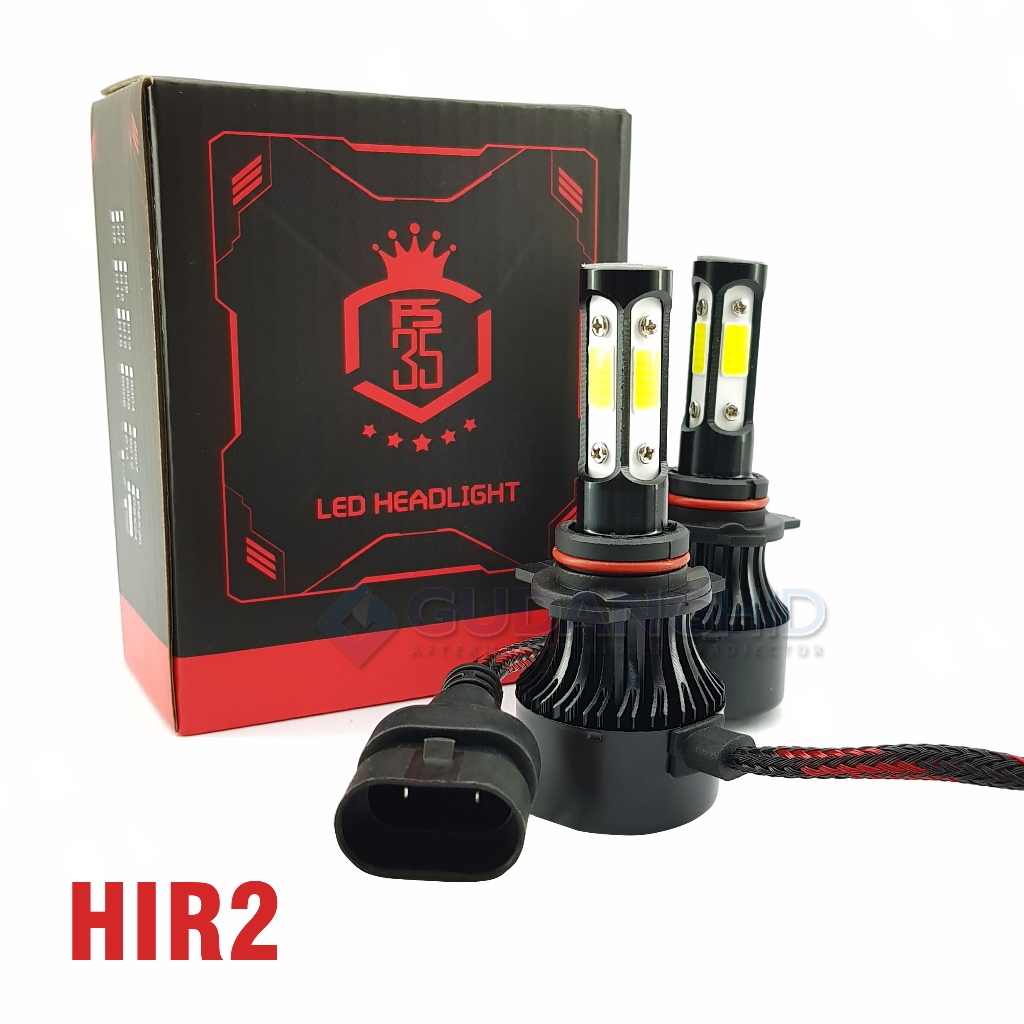 Jual Lampu LED X7 COB 4 Sisi Mobil H4 H7 H11 HB3 HB4 HIR2 12V 40W 2pcs ...