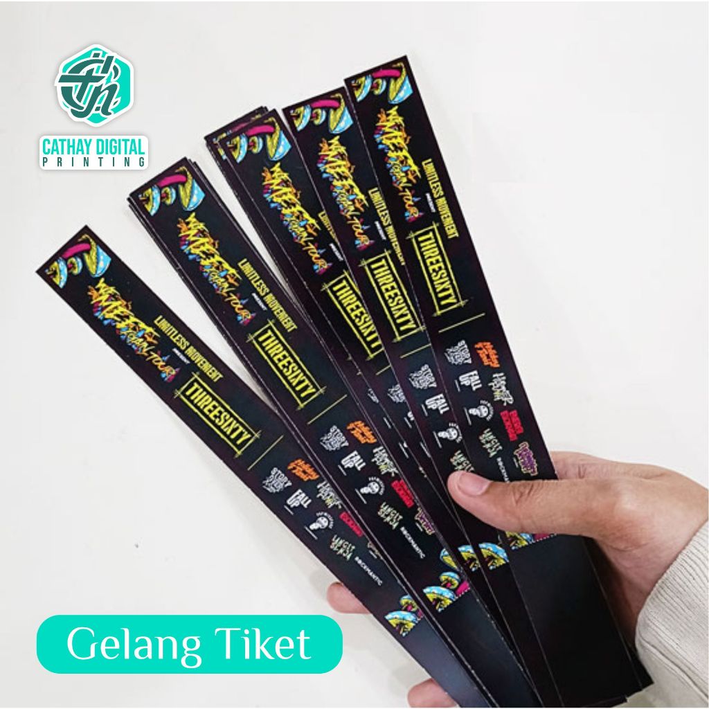 Jual [ARTPAPER 150G] Gelang Tiket Acara / Gelang Event / Gelang Wahana ...