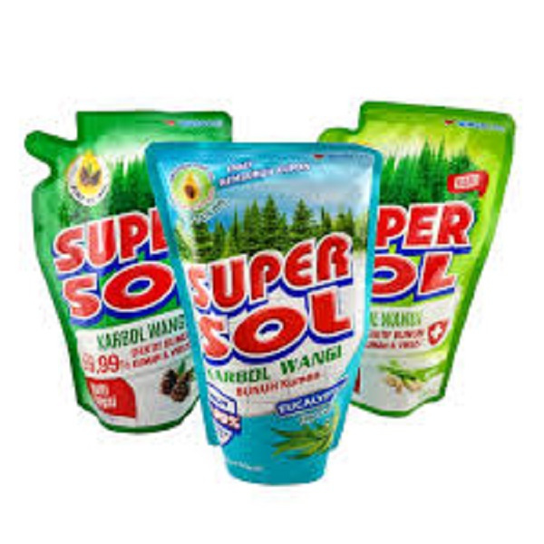 Jual Supersol Super Sol Karbol Pembersih Lantai 750ml Pine Lemon Sereh All Variant | Shopee ...