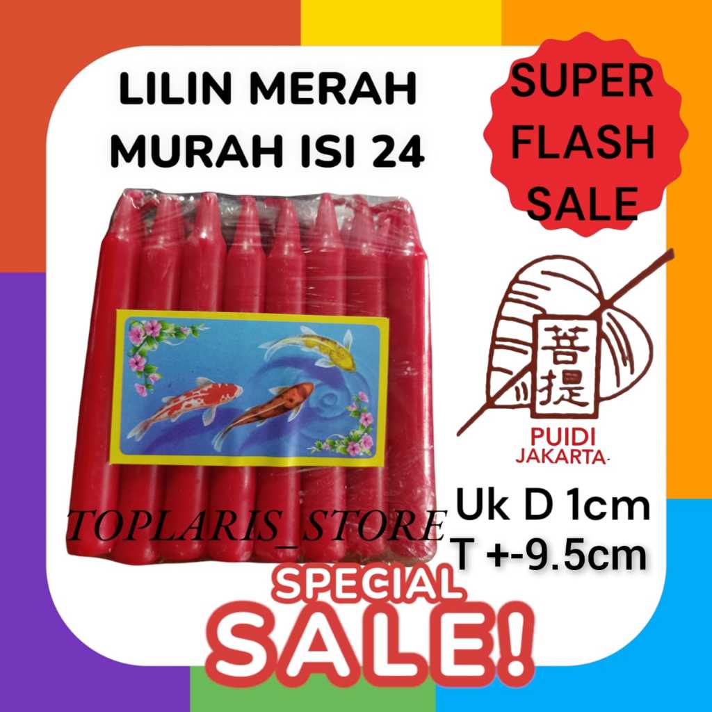 Jual Lilin Merah Isi 24 Batang Murah | Shopee Indonesia