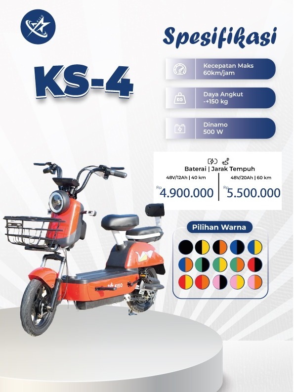 Jual KISO Sepeda Listrik Manatee KS-4 | Shopee Indonesia