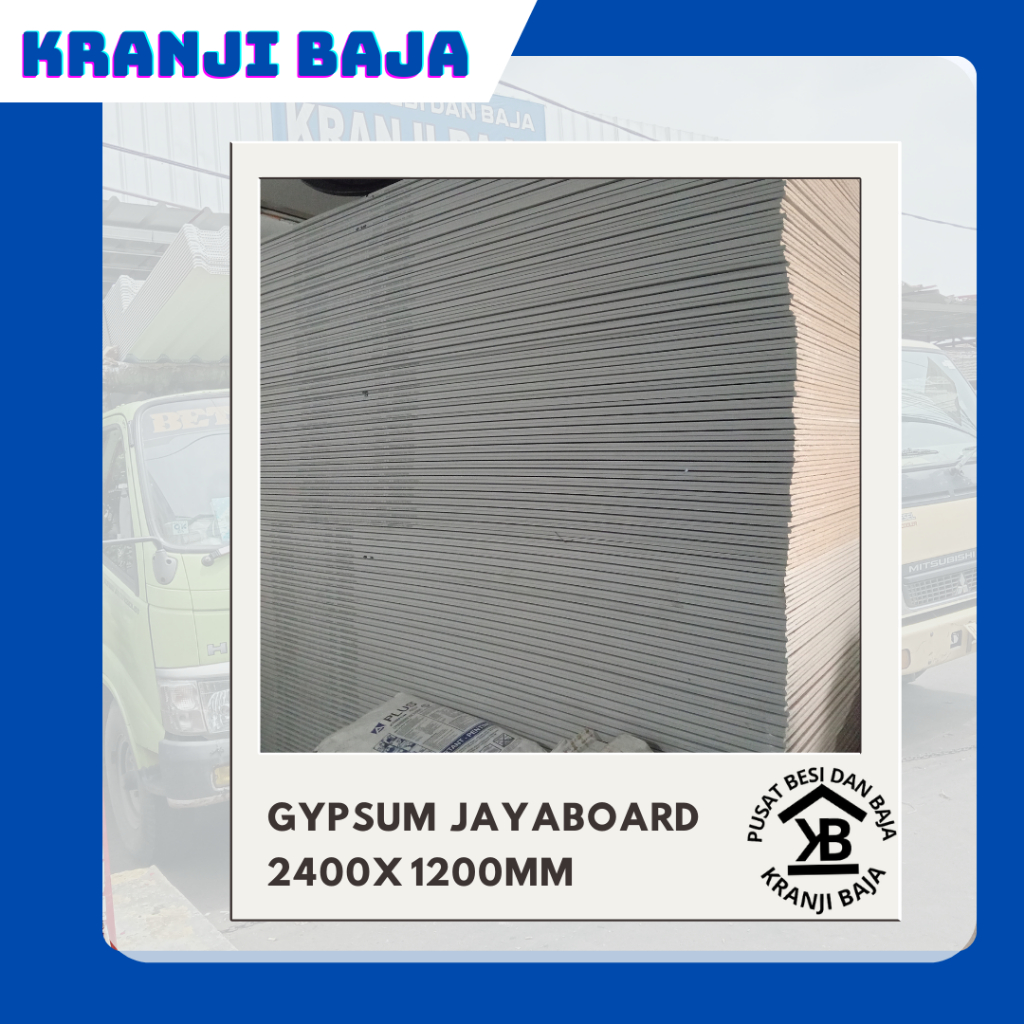 Jual PAPAN GYPSUM JAYABOARD 1200 X 2400 X 9MM | Shopee Indonesia
