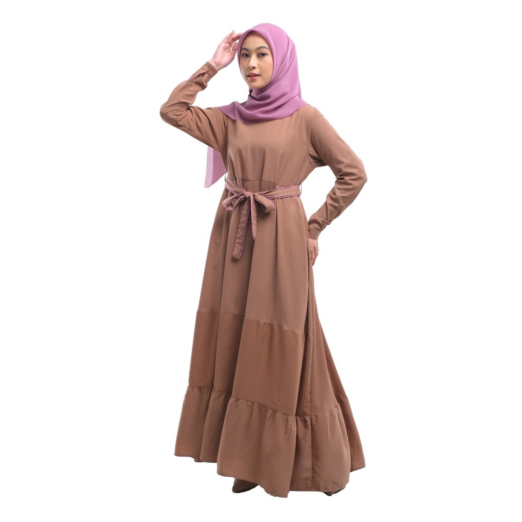 Jual Zoya Gamis Muslim Polos Jeran Dress Wudhu dan Busui Friendly ...