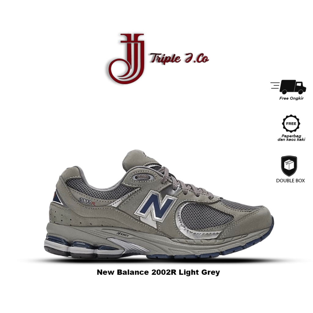 Jual New Balance 2002R Light Grey | Shopee Indonesia