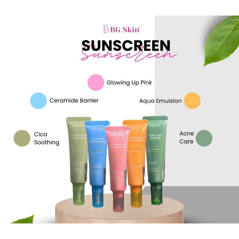 Jual MACAM MACAM SUNSCREEN TERBARU BG SKIN 30GR BY BEAUTY GLOW | Shopee ...