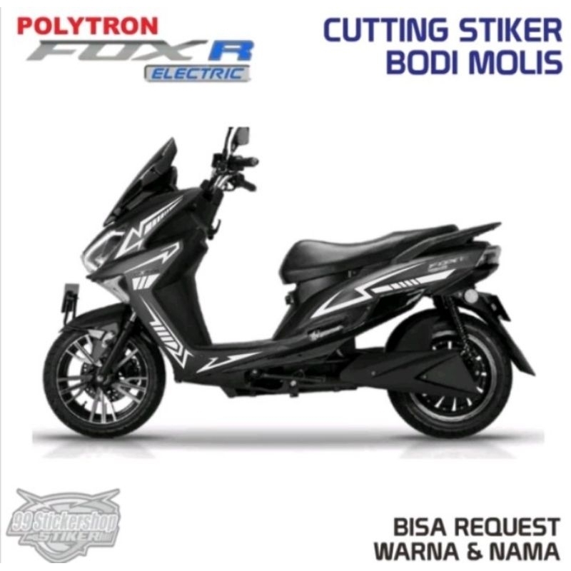 Jual STIKER BODI MOTOR LISTRIK FOX R POLYTRON NEW CUTTING STICKER ...