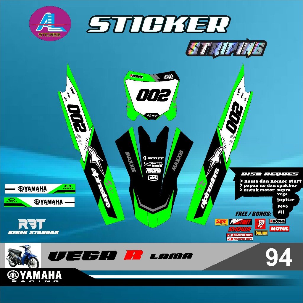 Jual Sticker SEMI DECAL fullbody RBT VEGA OLD rbt VEGA BEBEK MODIF ...