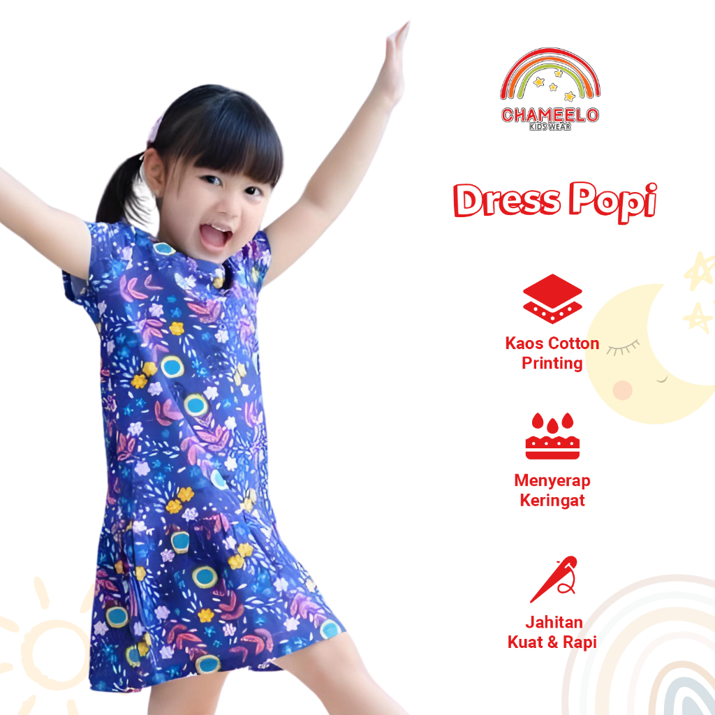 Jual Dress Anak Popi || Dress anak cewe || Dress anak perempuan ...