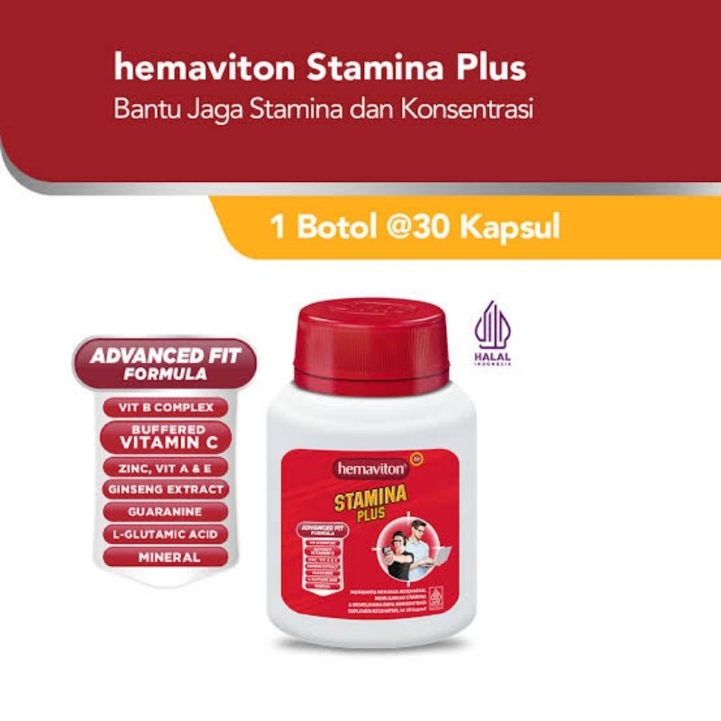 Jual Hemaviton Stamina Plus Multivitamin Suplement Vit Daya Tahan Tubuh ...