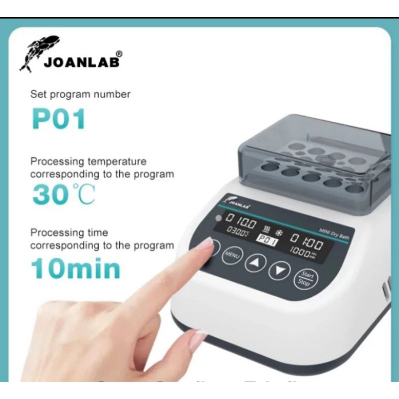 Jual Dry Bath Block 15 x 2.0 ml Heating Incubator Joanlab MDB100 Mini with Module 2ml Cooling ...