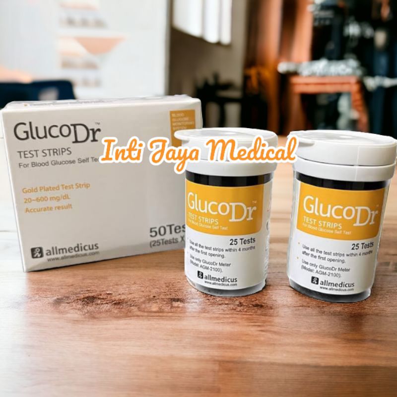 Jual Glucodr Glucose Test Strip AGM-2100 | Strip Gula Darah | Strip ...