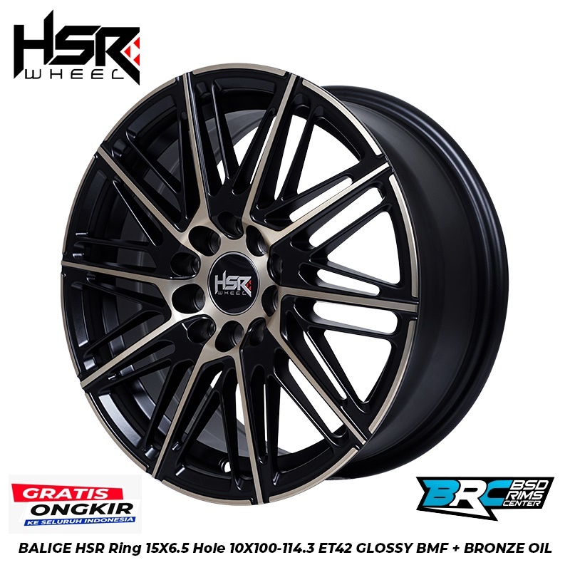 Jual VELG HSR BALIGE R15 VELG MOBIL RING 15 PCD 5X100 5X114,3 SIENTA ...