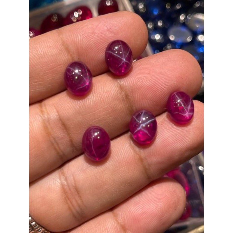 Jual amerikan star kristal 8x10 ruby star merah american crystal harga ...